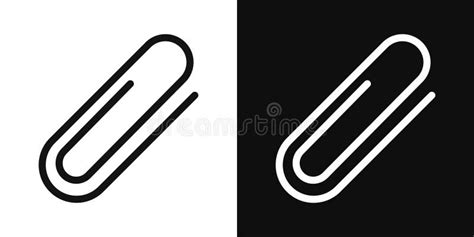 Attachment Clip Icon Set Paperclip Vector Symbol File Or Image Attach