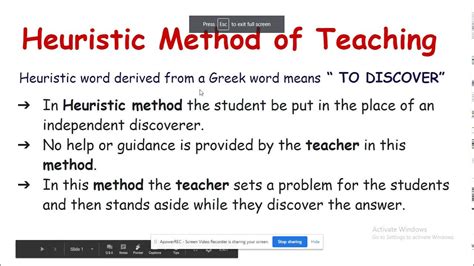 Heuristic Method Of Teaching Pedagogy For Ctet Dsssb Kvs Up Tet 2021 Youtube