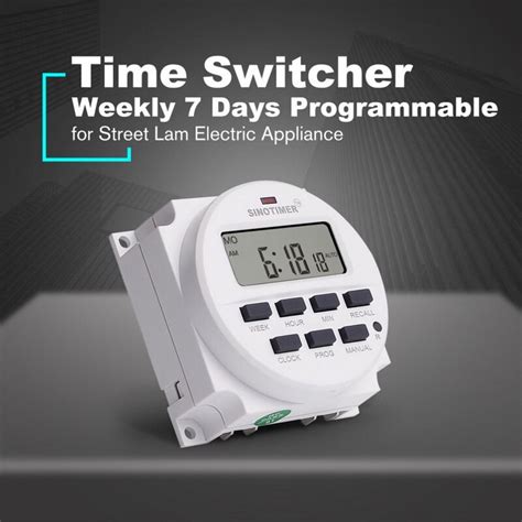 Temporizadores De Programa Lcd Digital 7 Días Temp Grandado