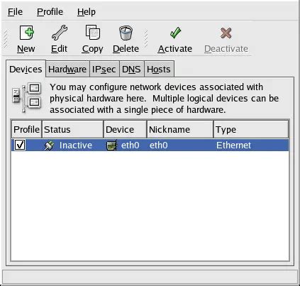 Red Hat Enterprise Linux System Administration Guide Establishing An Ethernet Connection