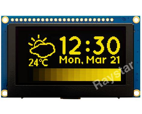 2 7 Inch COG Graphic 128x64 OLED With PCB FR Raystar