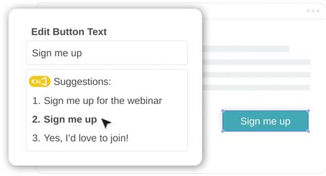 Call To Action Button Powered By Ai Inwise