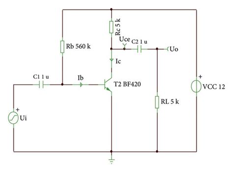 Common Emitter Amplifier Circuit And Simulation Diagram A Common Download Scientific Diagram