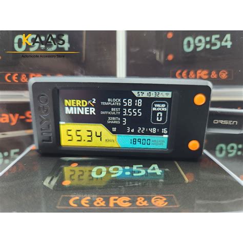 Nerd Miner V T Display S Mini Bitcoin Miner BTCLottery เครองขดบทคอยนขนาดเลก กนไฟนอย