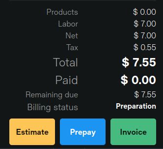 Issuing An Estimate Service App Erply Wiki