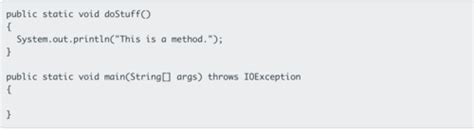 Unit 5 Lesson 1 Void Methods Flashcards Quizlet