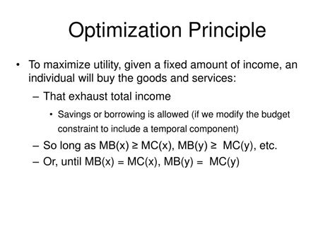 Ppt Utility Maximization Powerpoint Presentation Free Download Id