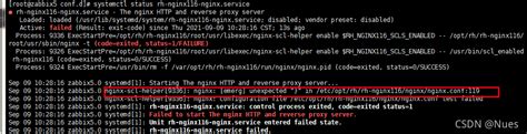 Job For Rh Nginx116 Rvice Failed Because The Control Process