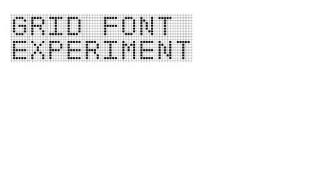 Grid Font Experiment On Behance