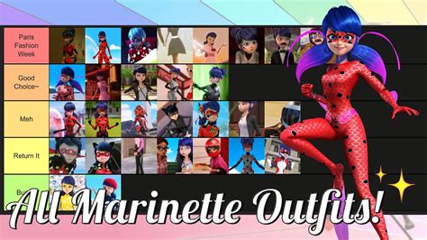 Ranking All Of Marinettes Outfits👗 Miraculous Ladybug Season 6 🐞