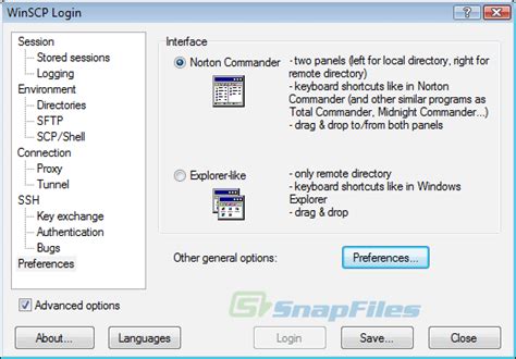 WinSCP Screenshot And Download At SnapFiles Com
