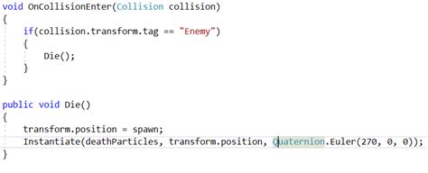 Would Anyone Know Why This Code Isnt Teleporting My Player Runity3d