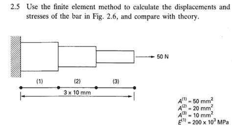 Solved Use The Finite Element Method To Calculate The Chegg