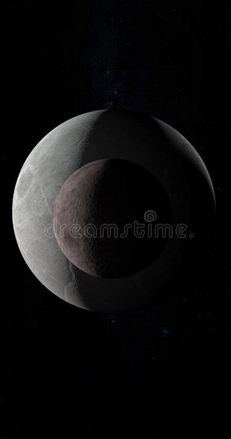 Eris Transneptunian Dwarf Planet Rotating 3d Render Stock Illustration Illustration Of