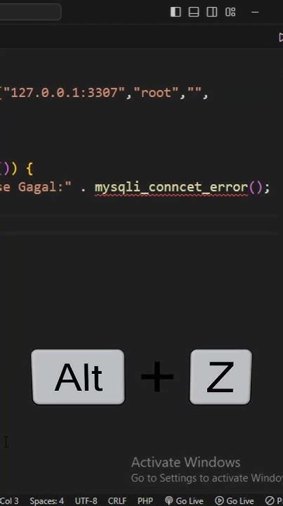 Cara Merapikan Codingan Agar Tidak Memanjang Ke Samping Di Visual
