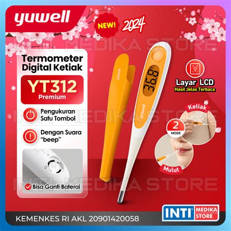 Yuwell Thermometer Digital 2in1 Ketiak Dan Mulut Yt312 Termometer