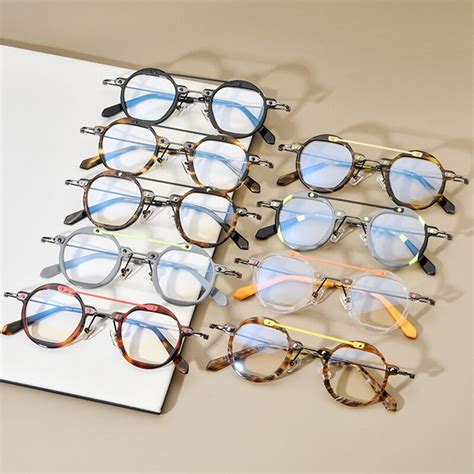 Vintage Titanium Glasses Frame Men Round Myopia Op Vicedeal