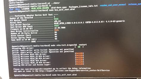 Host Driver Initialization Error Fail Mellanox Ofed Nvidia Developer Forums