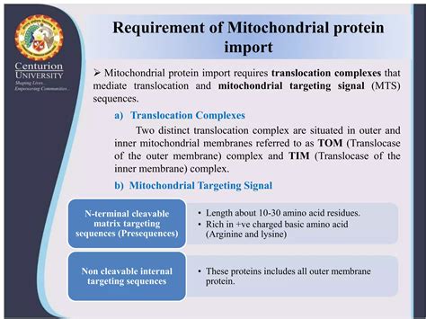 Mitochondrial Protein Targeting Pptx