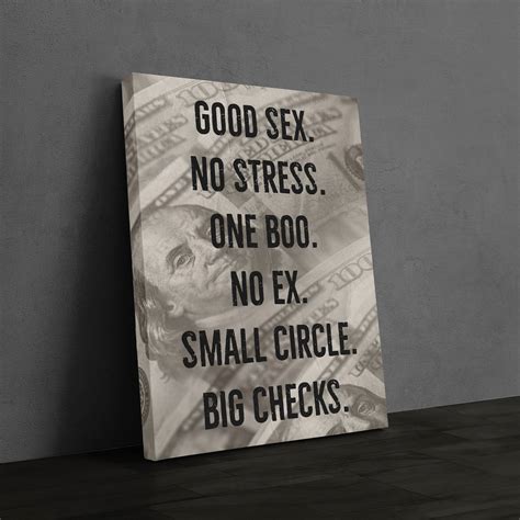 Good Sex Big Checks Inspirational Wall Art And Decor Prints Boss Art