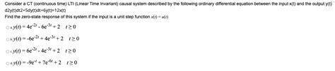 Solved Consider A Ct Continuous Time Lti Linear Time