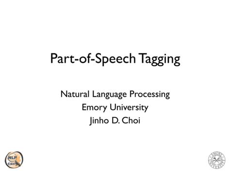Cs571 Part Of Speech Tagging Pdf