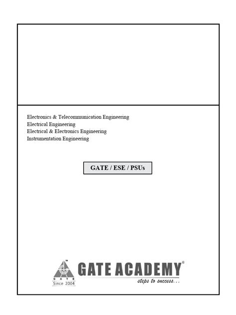 Gate Academy Analog Electronics Pdf Operational Amplifier Amplifier