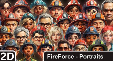 [fireforce] Ui Portraits 60 카테고리 2d 애셋 Ue 마켓플레이스