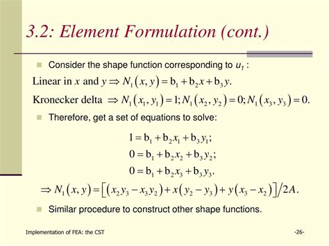 Ppt Section 3 Implementation Of Finite Element Analysis The