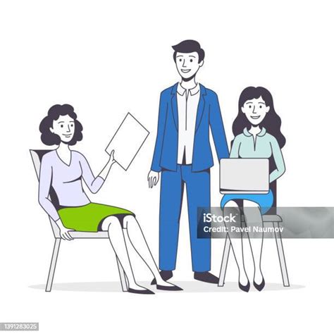 벡터 일러스트 레이 션을 함께 일하는 남성과 여성 사무실 직원과의 성공적인 팀 동료에 대한 스톡 벡터 아트 및 기타 이미지 동료 문화 벡터 Istock