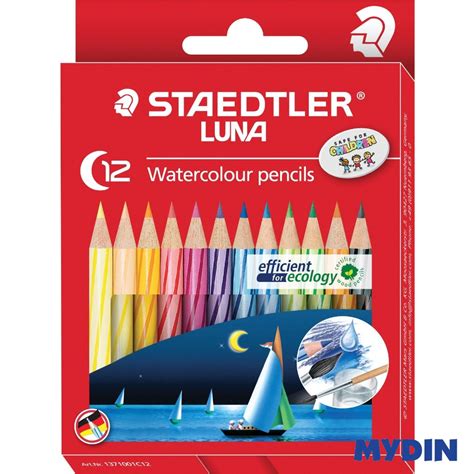 Staedtler Luna 12 Jumbo Coloured Pencils Small Shopee Malaysia