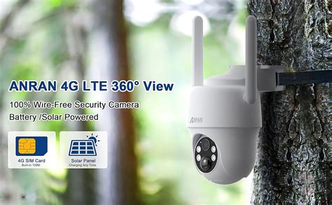 Anran 3g4g Lte Security Camera Outdoor 2k No Wifi Security Camera