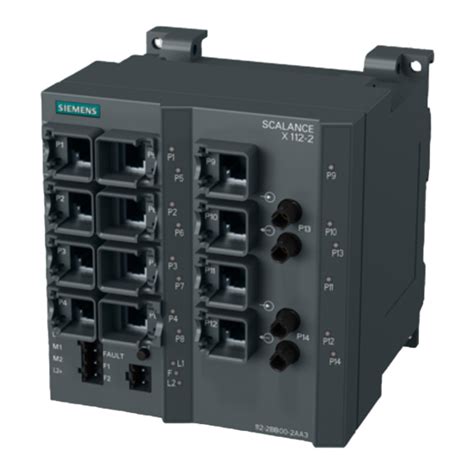 Siemens Scalance X 100 Operating Instructions Manual Pdf Download Manualslib