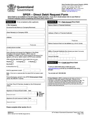 Printable Direct Debit Request Form Templates Fillable Samples In PDF Word To Download