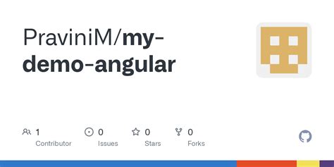 github pravinim my demo angular