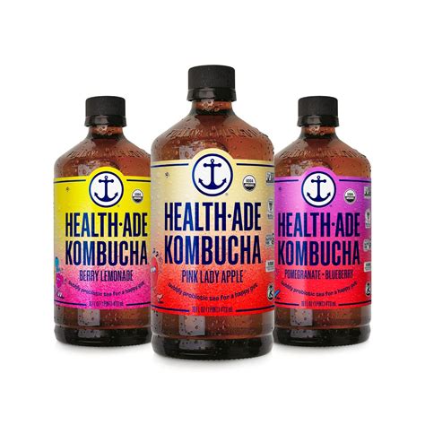 Health Ade Fan Favorite Variety Pack Kombucha Tea Organic