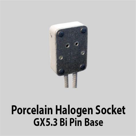 Porcelain Halogen Socket Gx5 3 Bi Pin Base America Light
