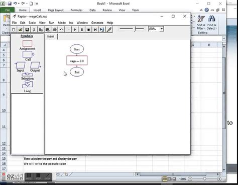Matching Pseudo Code Statements With Raptor Flowchart Symbols Youtube