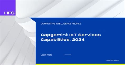 Capgemini Iot Services Capabilities 2024 Hfs Research