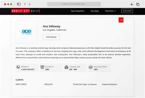 Mobileappdaily Announces Ace Infoway As One Of The Top Android App