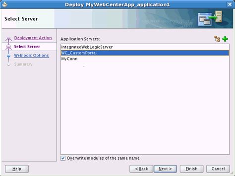 deploying and testing your portal framework application