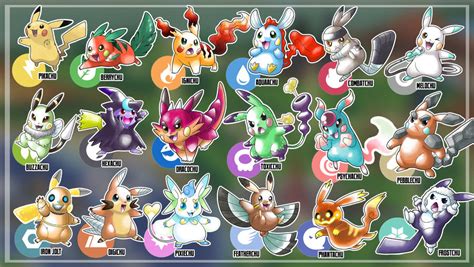 Open For Adopt Pikachu Of All Types Og Pikachu By