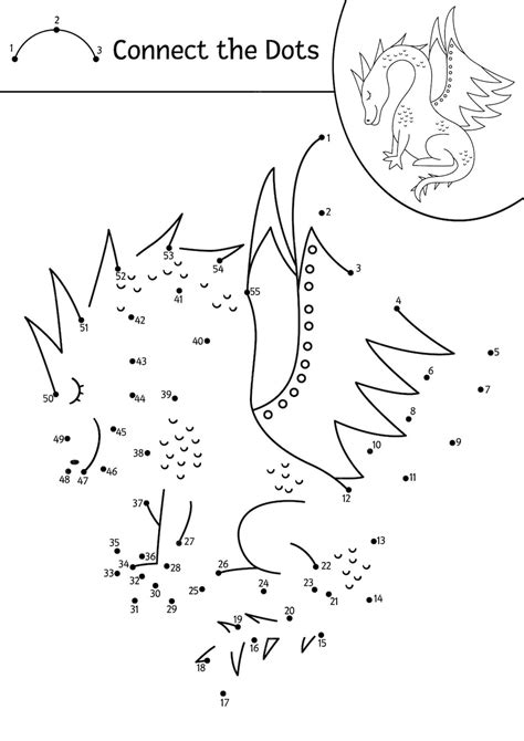 Premium Vector Vector Dottodot And Color Activity With Cute Dragon