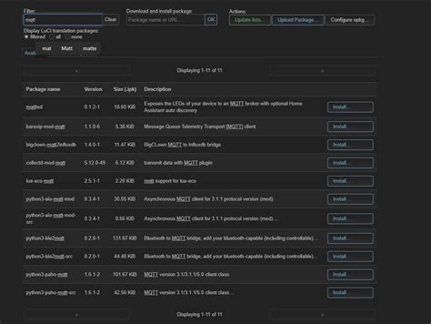 luci stats not working mqtt plugin installing and using openwrt