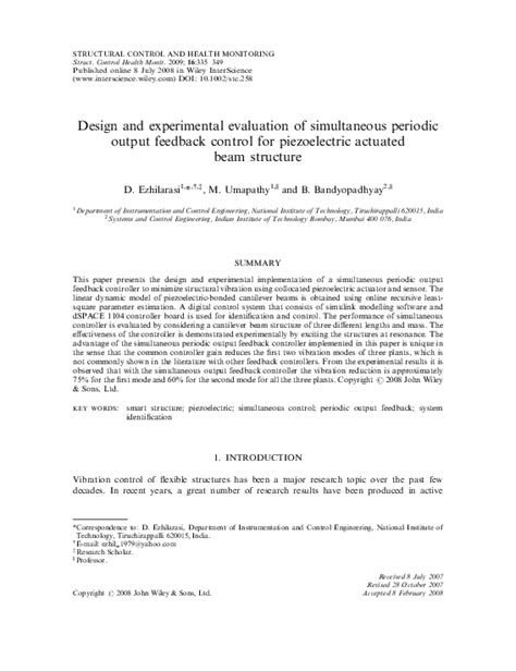 Pdf Design And Experimental Evaluation Of Simultaneous Fast Output
