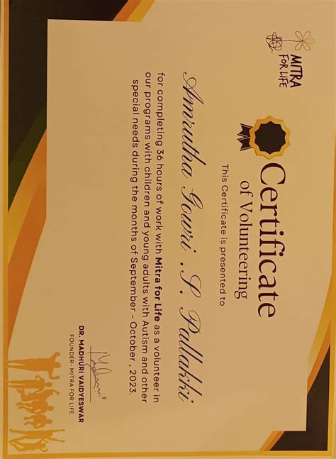 Amrutha Gowri S Pallakki On Linkedin I Completed A 30 Day Internship With Mitra For Life A