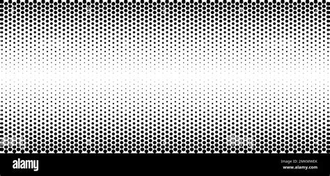Dotted Gradient Halftone Background Horizontal Seamless Dotted Pattern