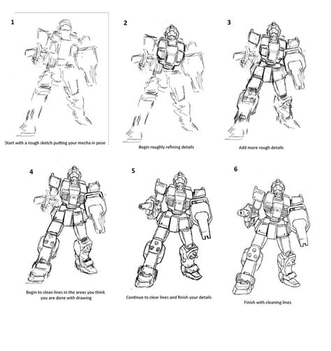 Tutorial Drawing A Mecha By Darcad On Deviantart