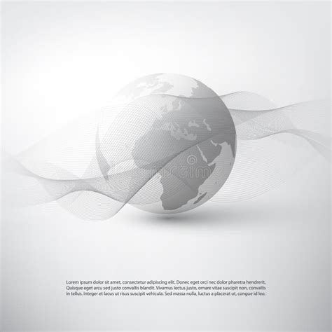 Cloud Computing And Networks Concept With Earth Globe Abstract Global