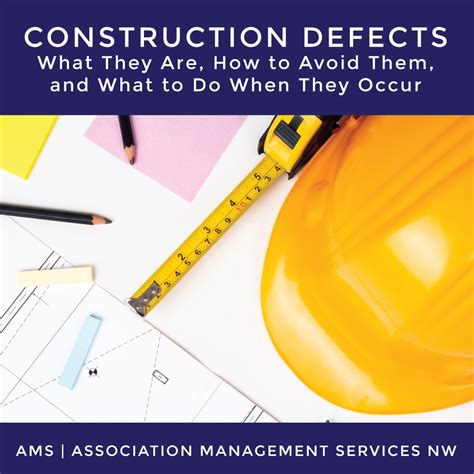 Construction Defects In Your Hoa Community Ams Association